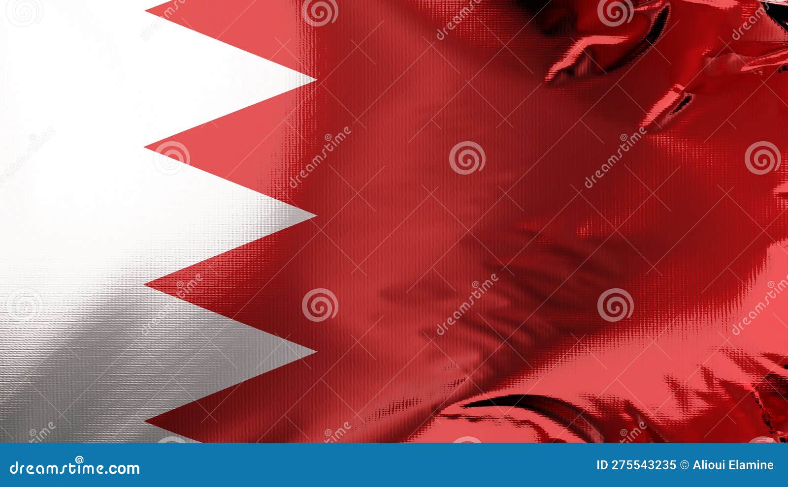 Flag of Bahrain Waving in the Wind, Bahrain National Flag Wave, Fabric ...