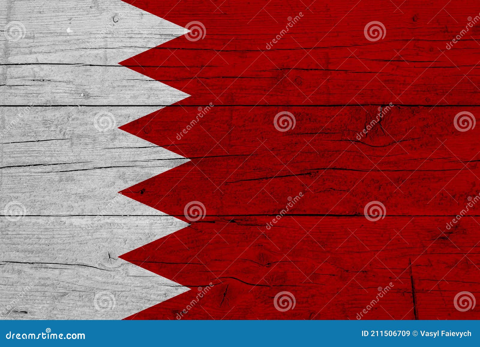 Flag of Bahrain. Wooden Texture of the Flag of Bahrain Stock Image ...