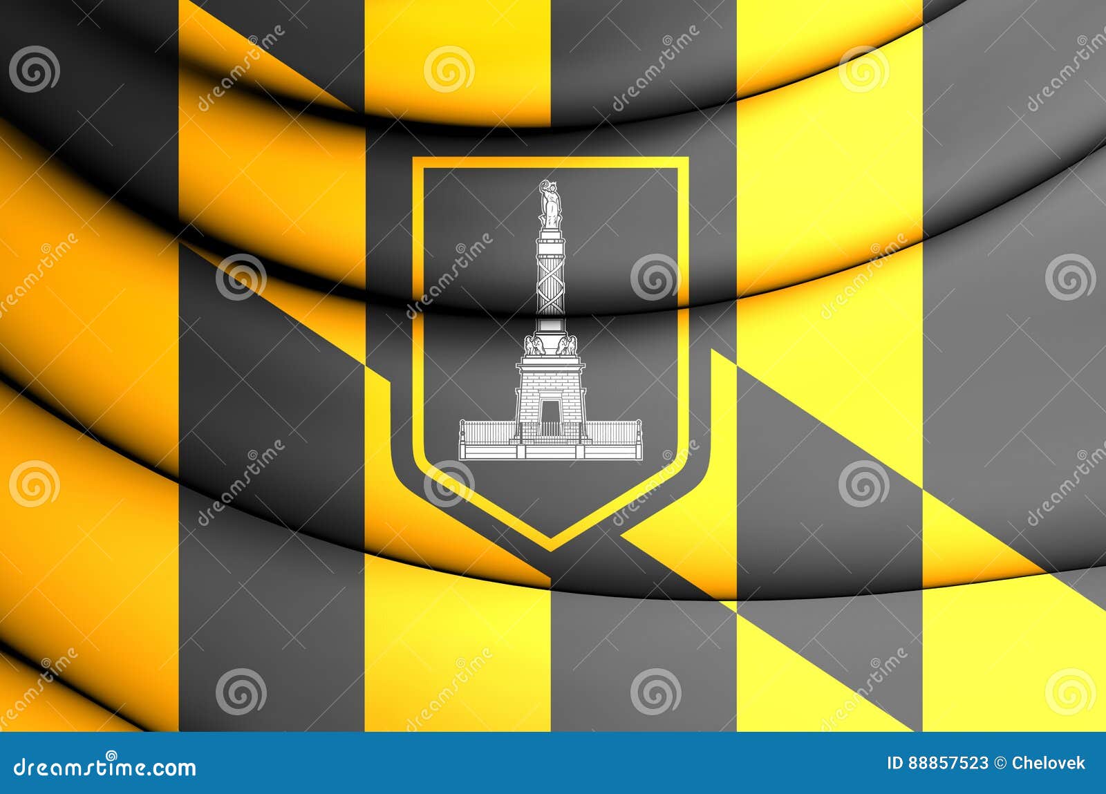 Flag of Baltimore Maryland, USA. Stock Illustration - Illustration of ...