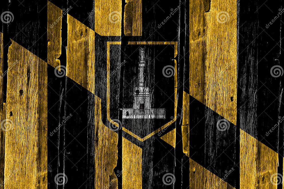 Flag of Baltimore stock image. Image of symbol, states - 58128073