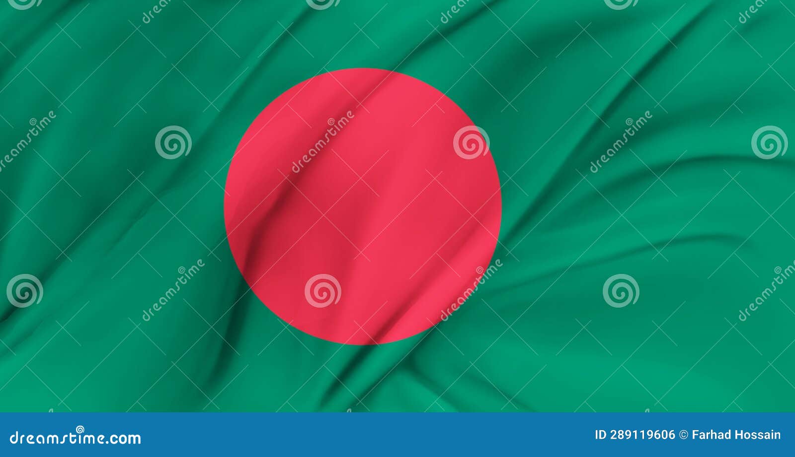 Flag of Bangladesh Flying in the Air 10 Stock Illustration ...