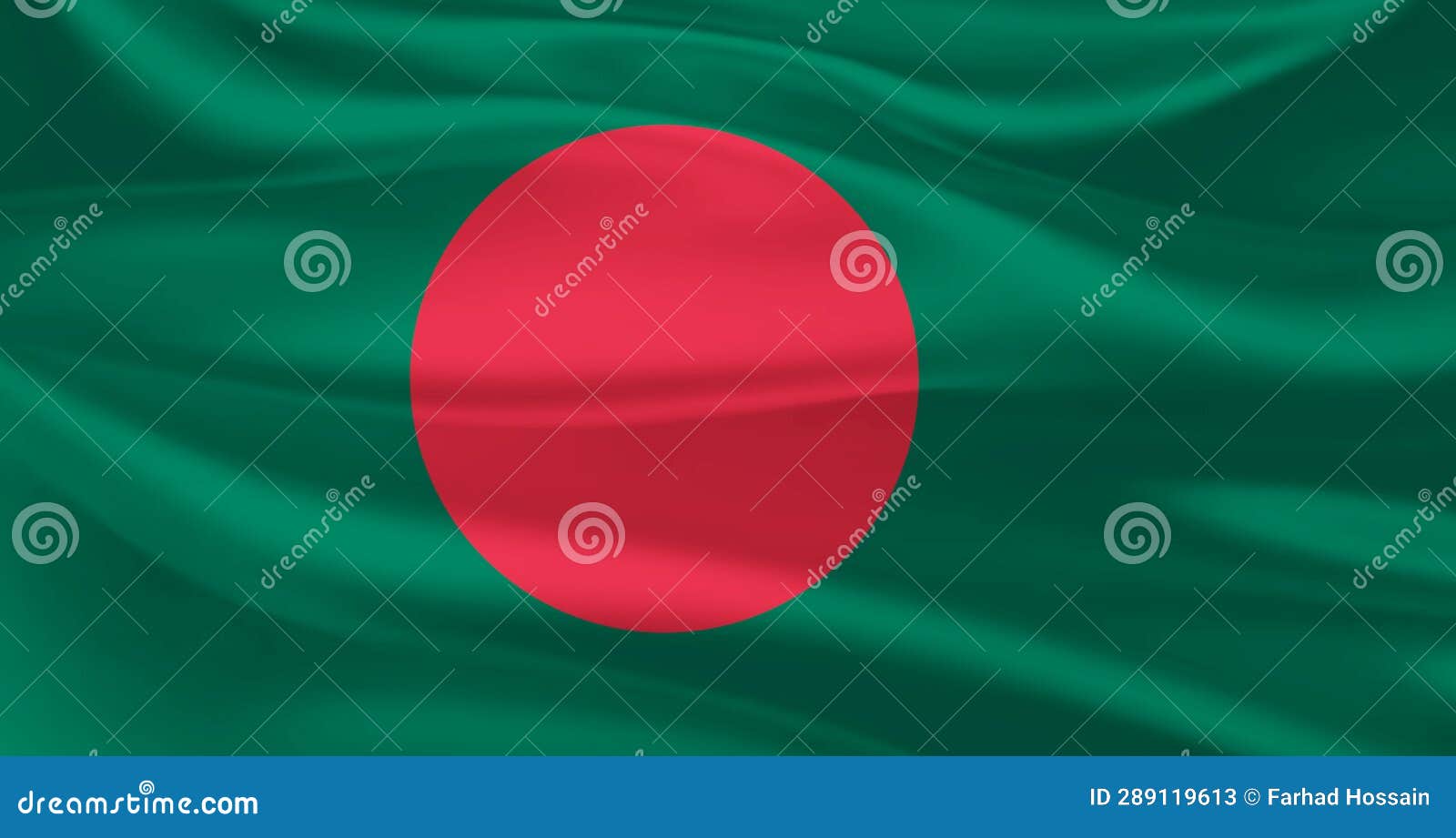 Flag of Bangladesh Flying in the Air 7 Stock Illustration ...