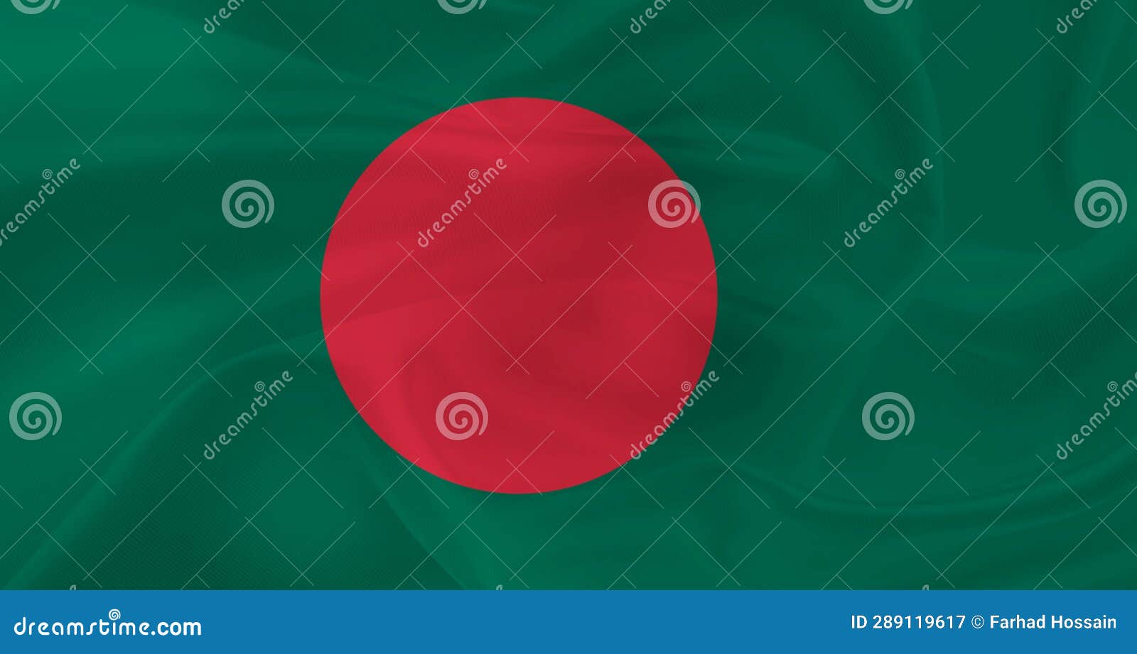 Flag of Bangladesh Flying in the Air 3 Stock Illustration ...