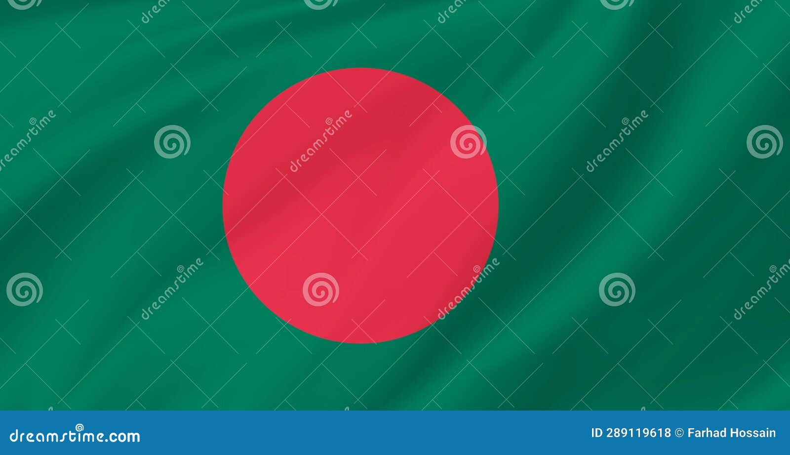 Flag of Bangladesh Flying in the Air 2 Stock Illustration ...