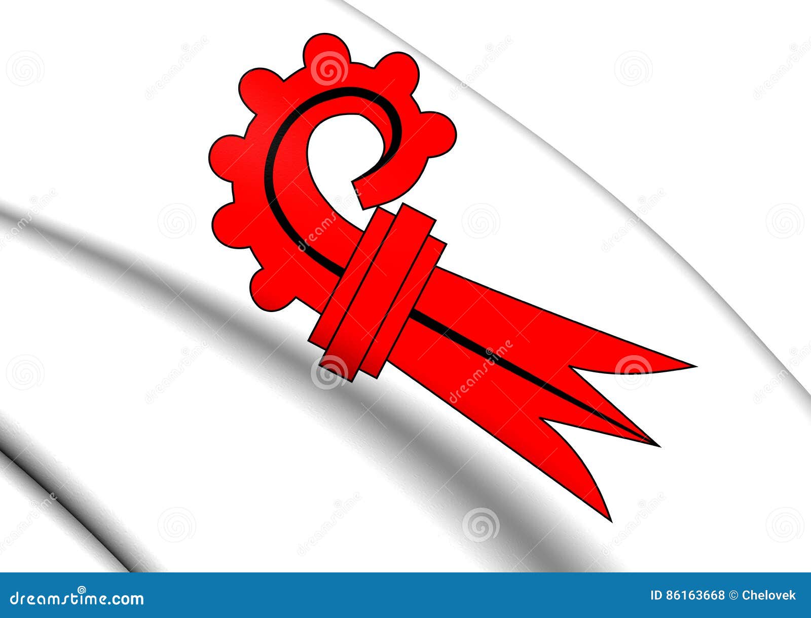 Flag of Basel-Landschaft, Switzerland. Stock Illustration ...