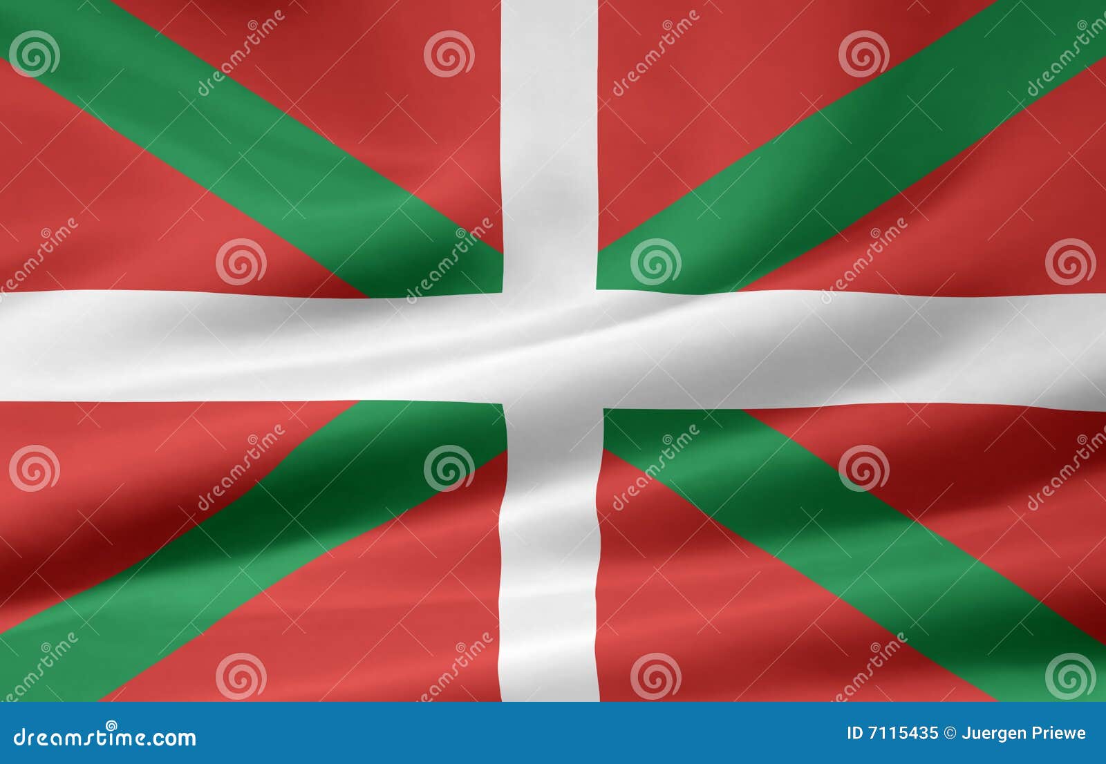 Flag of the Basque Country - Spain Stock Illustration - Illustration of ...