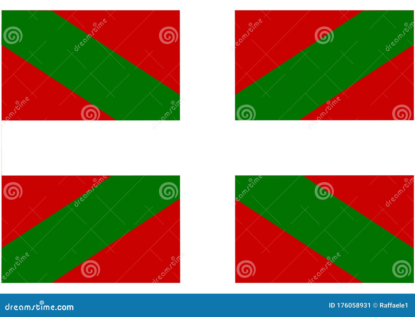 Flag of Basque stock illustration. Illustration of baleares - 176058931