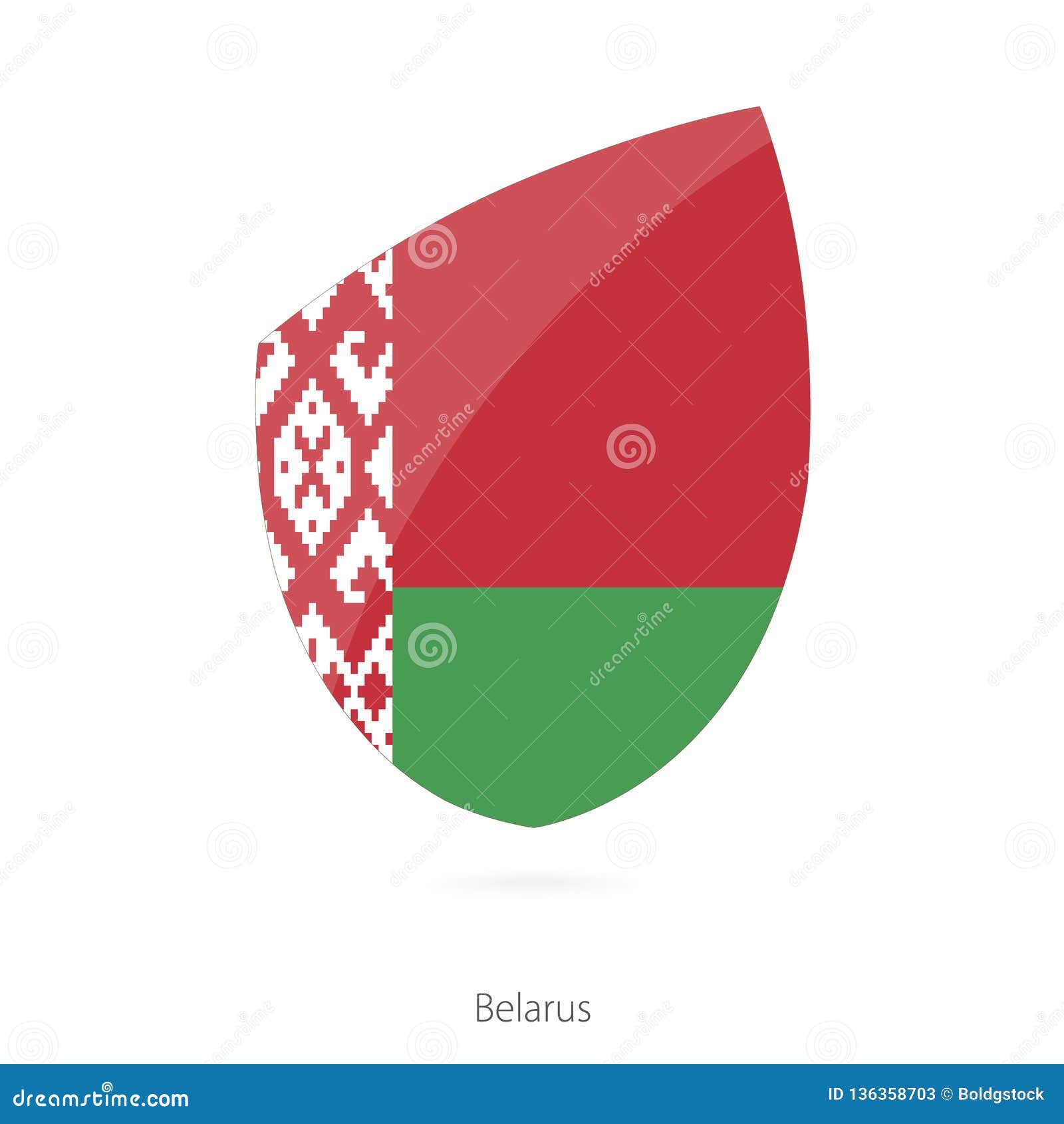 Flag of Belarus. Belarusian Rugby Flag Stock Vector - Illustration of ...