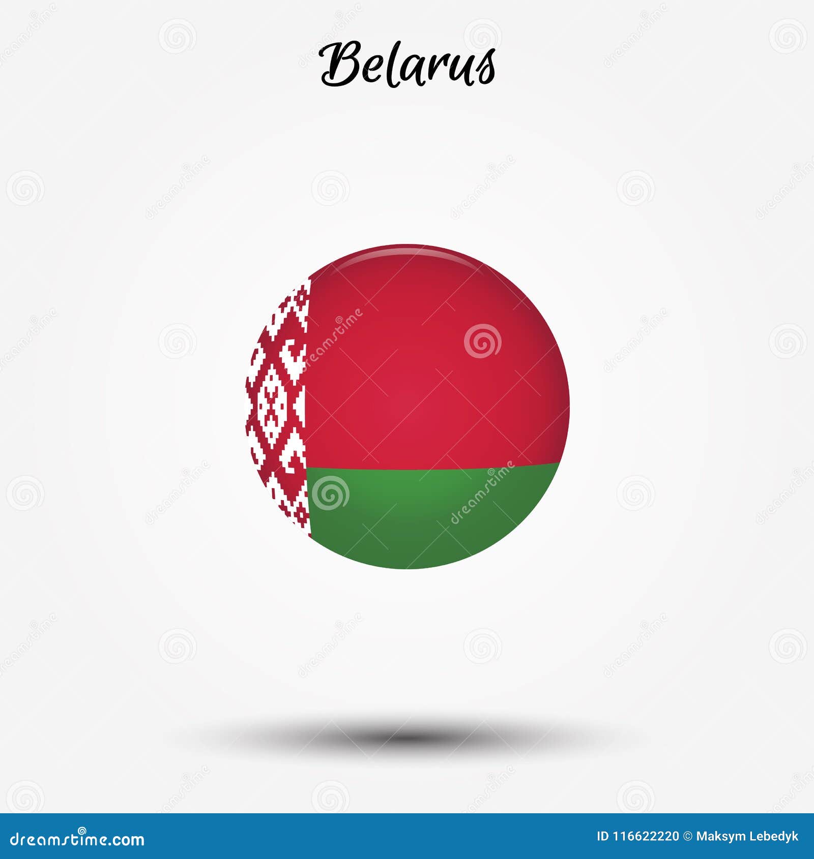 Flag of Belarus icon stock illustration. Illustration of administrative ...