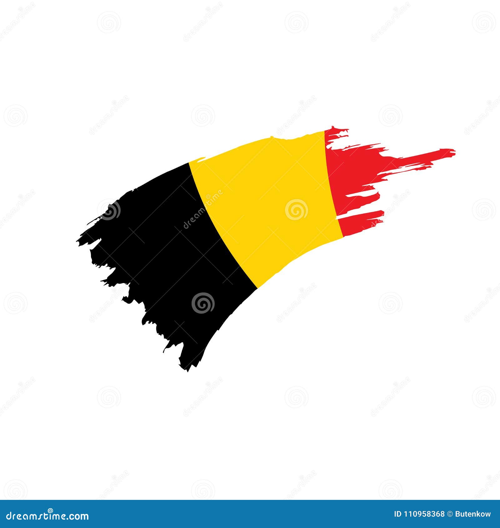 Flag of Belgium, Vector Illustration Stock Vector - Illustration of ...