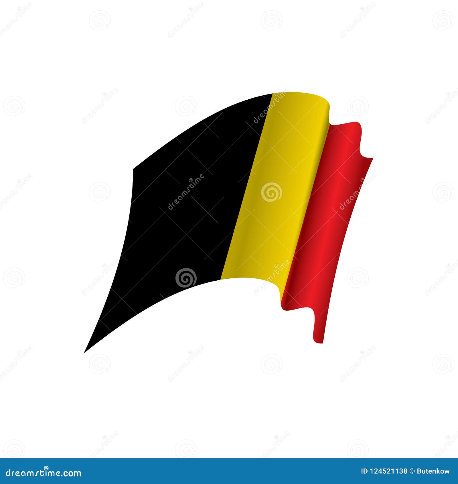 Flag of Belgium, Vector Illustration Stock Vector - Illustration of ...