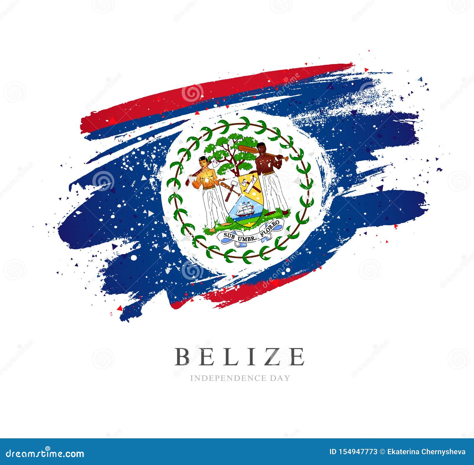 Belize Vector Map Isolated On White Background. High-Detailed Black ...