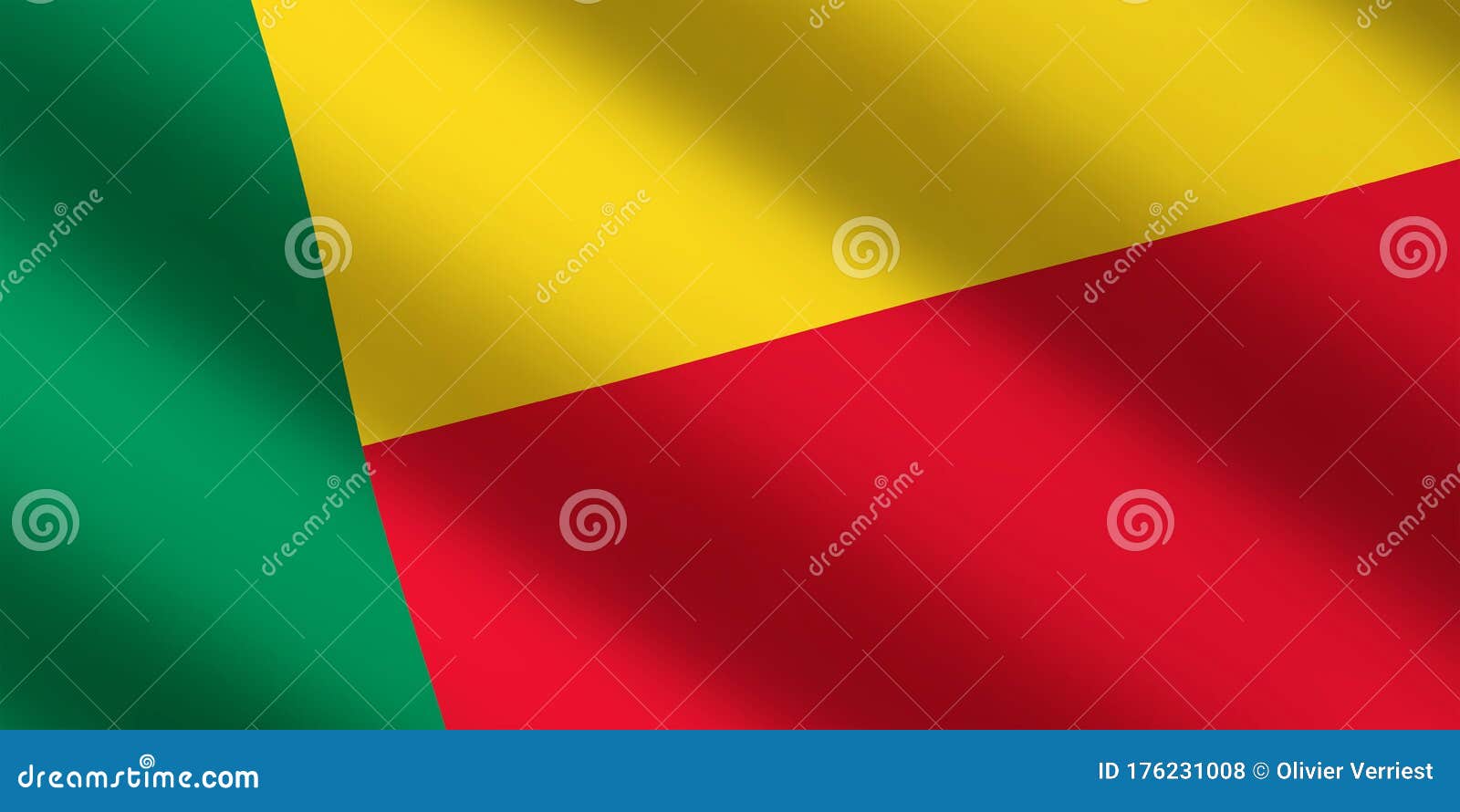 Flag of Benign beninese stock illustration. Illustration of national ...