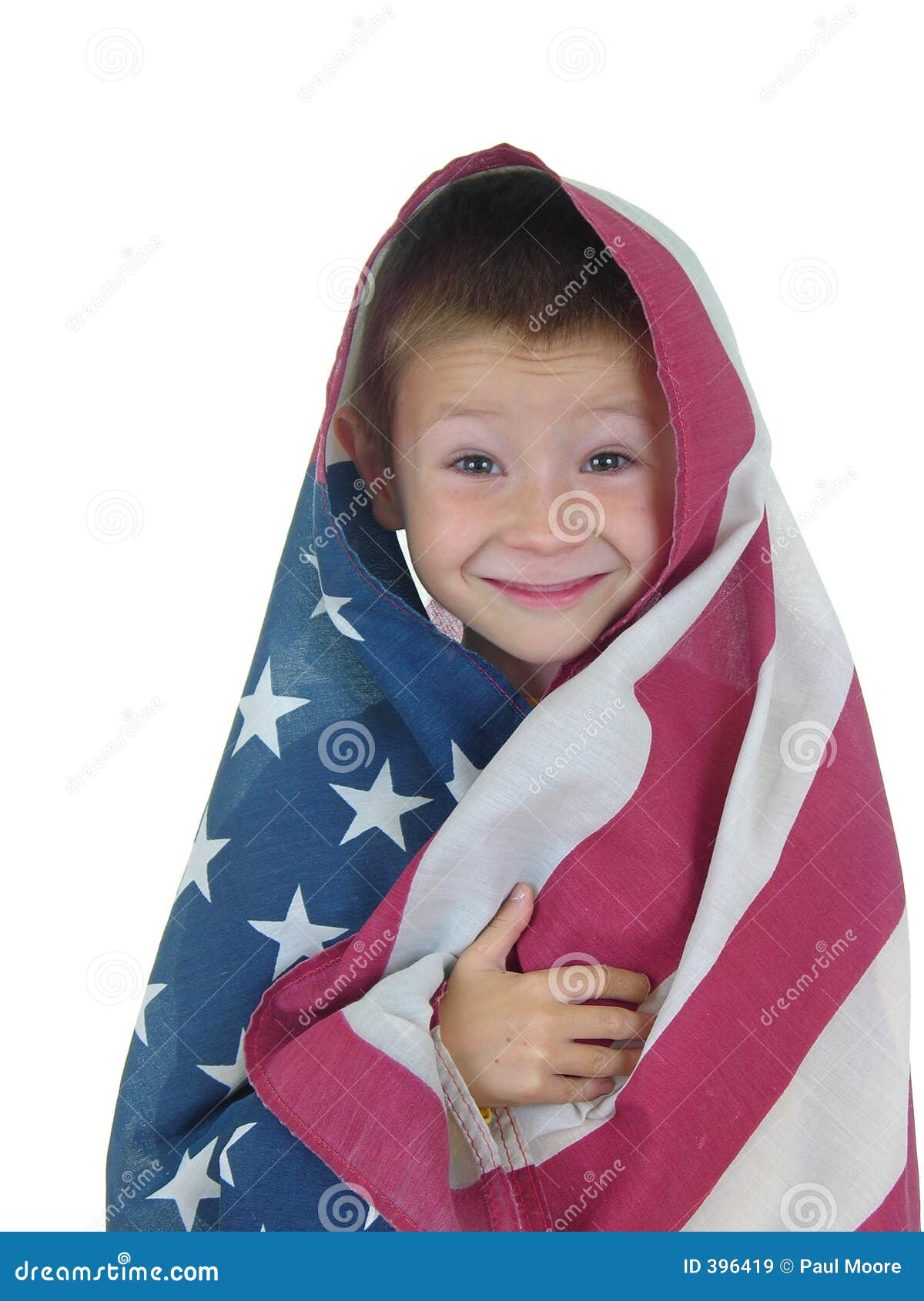 Flag Boy Four stock image. Image of nation, blue, world - 396419