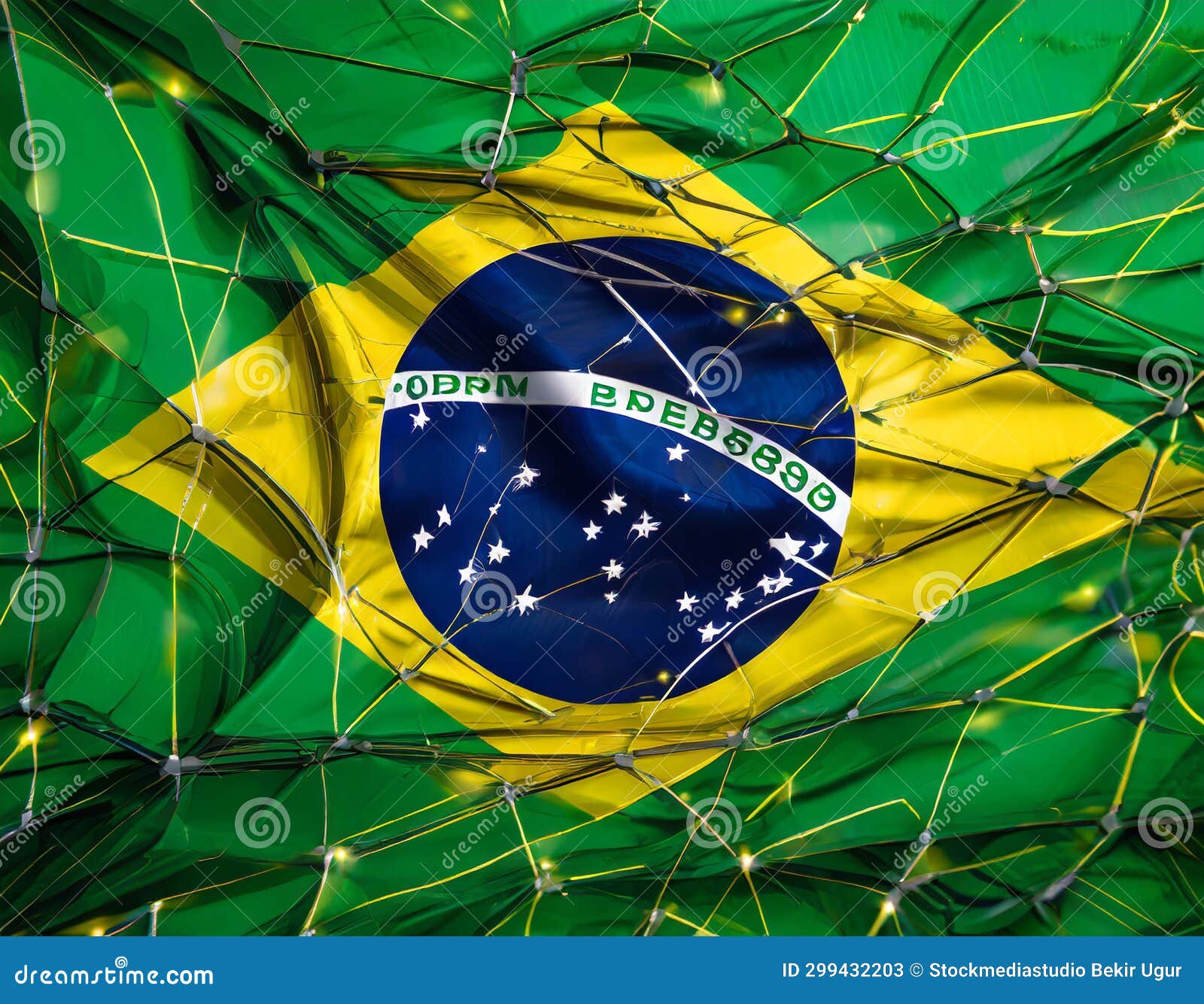 Flag of Brasil stock illustration. Illustration of world - 299432203