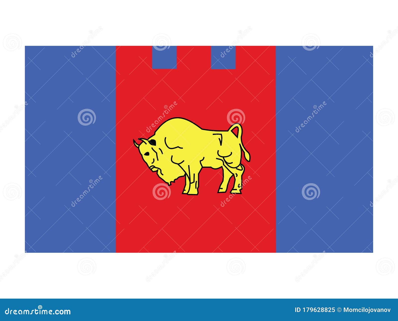 Flag of Brest Region stock vector. Illustration of coat - 179628825