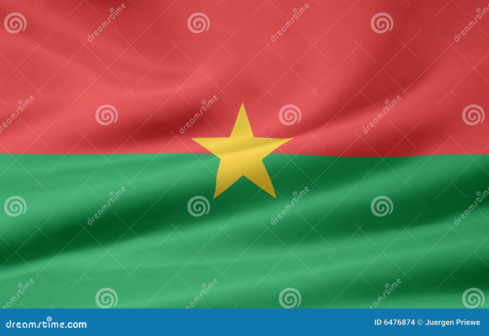 Flag of Burkina Faso stock illustration. Illustration of sahel - 6476874