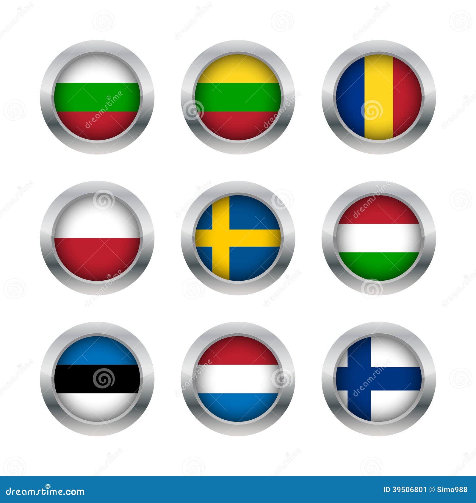 Flag Buttons Stock Photo | CartoonDealer.com #19328880