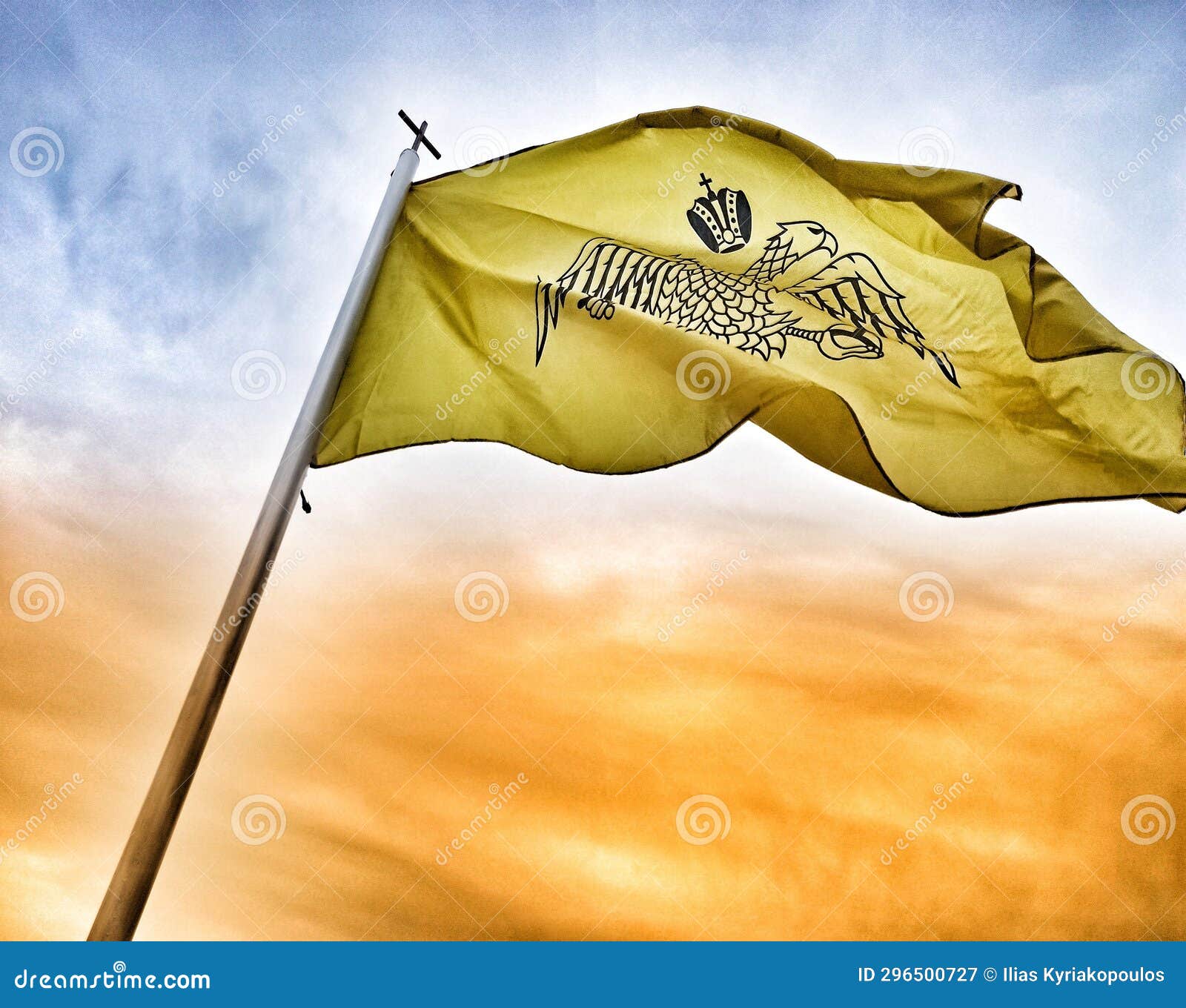 The flag of Byzantium stock image. Image of flag, yellow - 296500727
