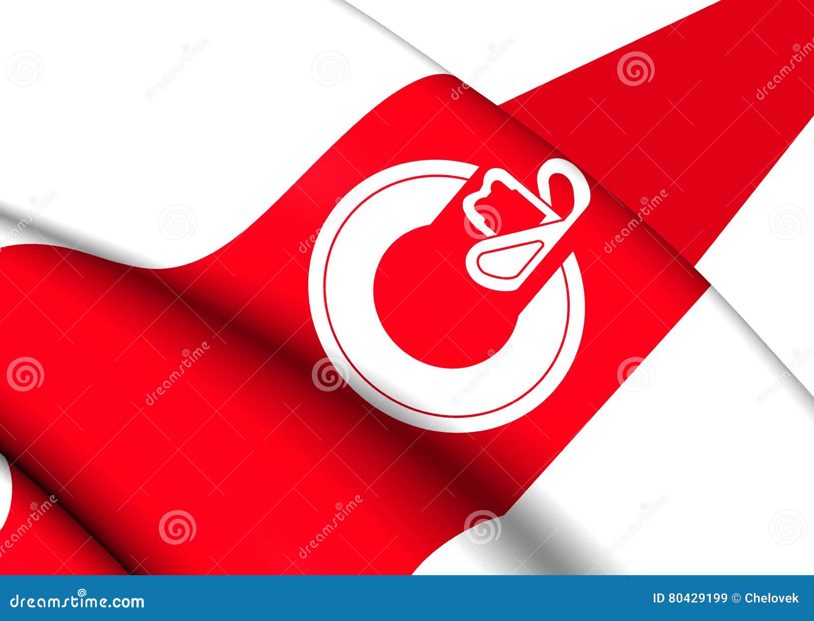 Flag of Calgary, Canada. stock illustration. Illustration of macro ...