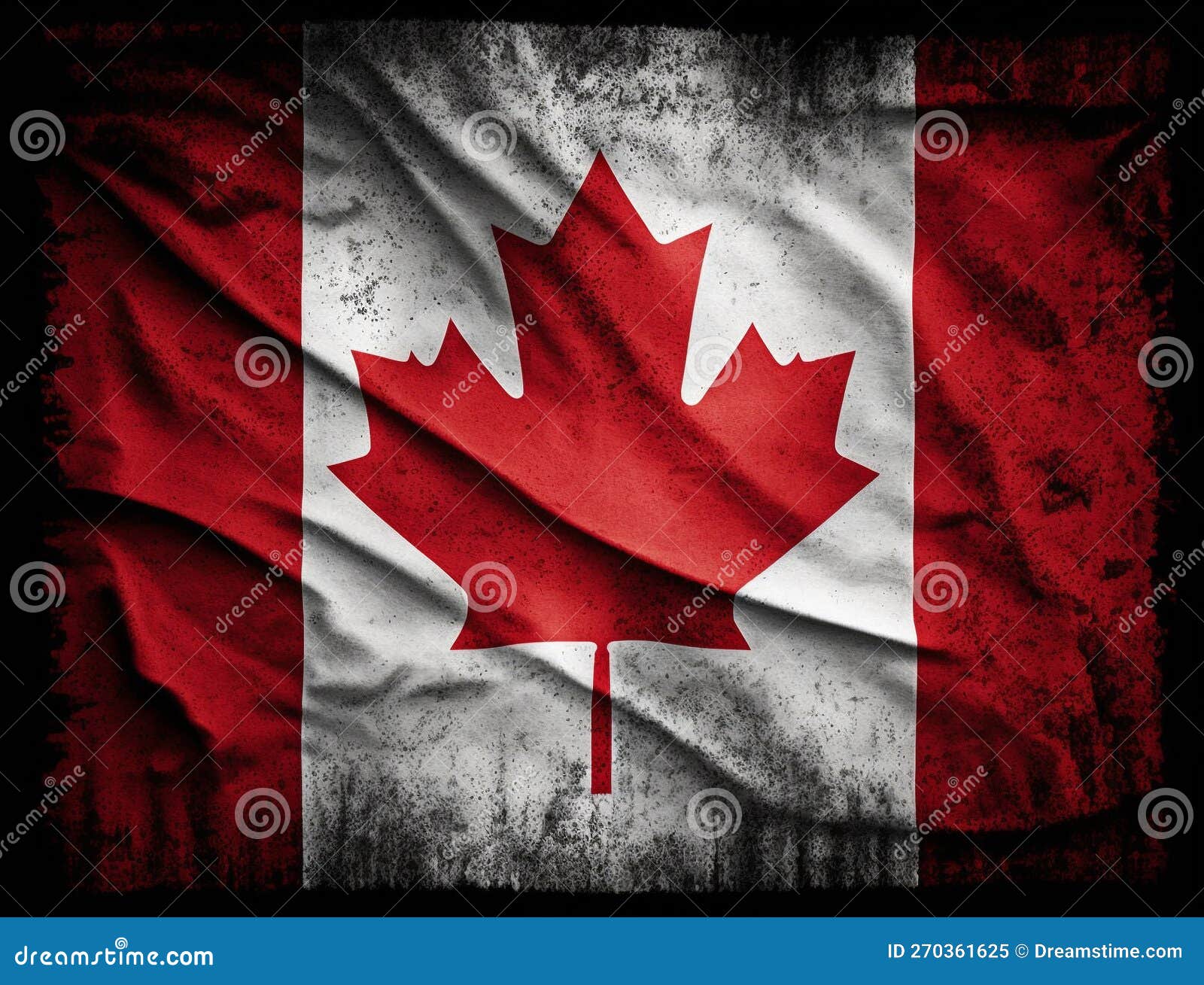 The Flag of Canada in an Abstract Form. Neural Network Generate Art ...