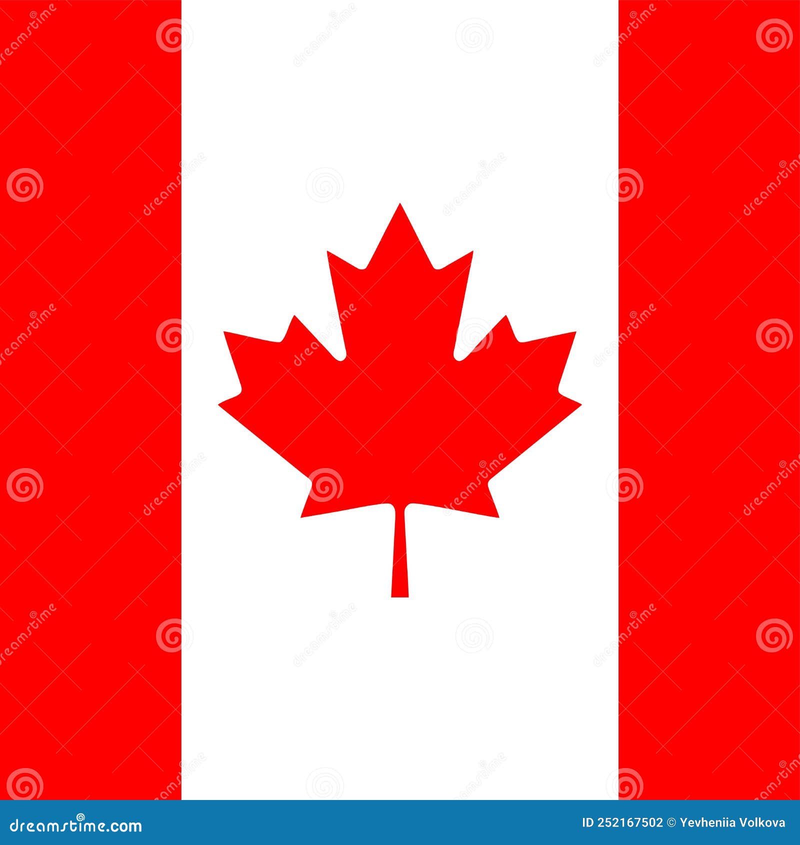 Flag of Canada. Correct RGB Colours Stock Vector - Illustration of ...