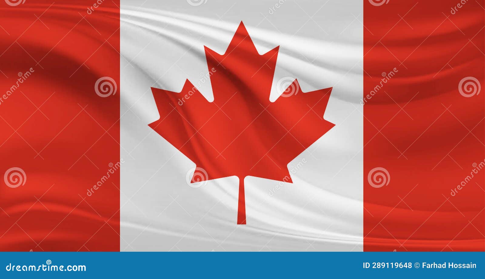 Flag of Canada Flying in the Air 5 Stock Illustration - Illustration of ...