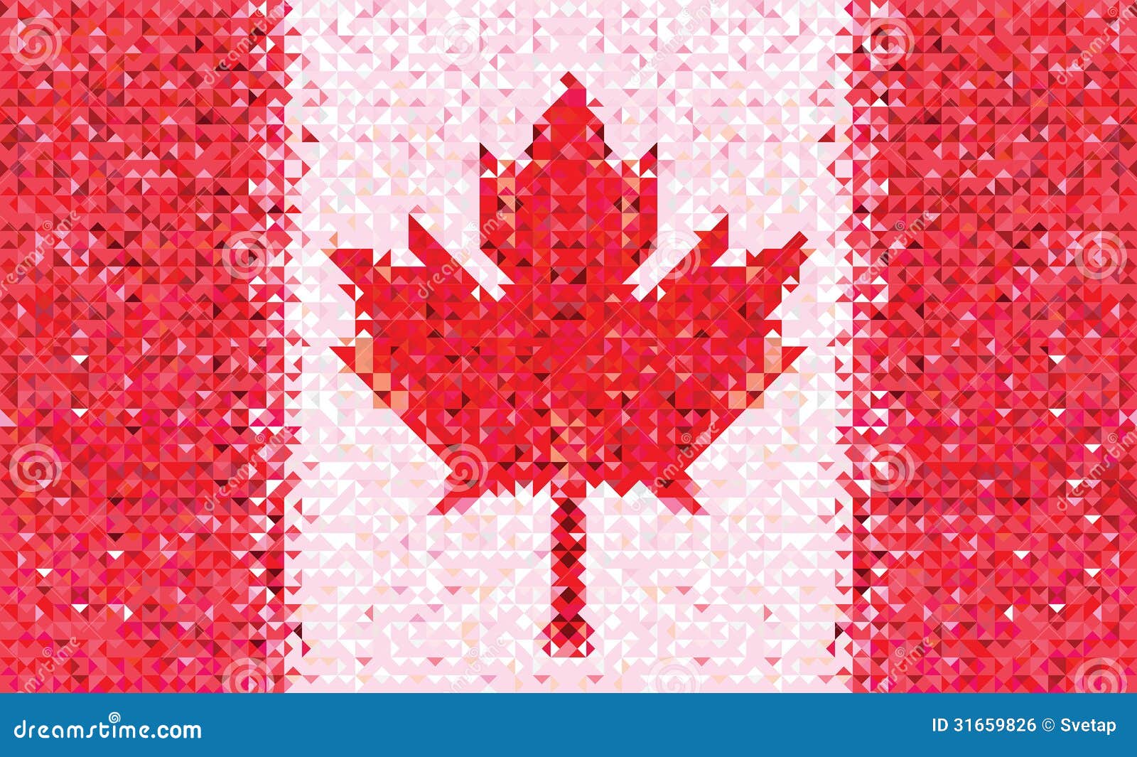 Flag Canada Geometric Pattern Stock Vector - Illustration of canadian ...