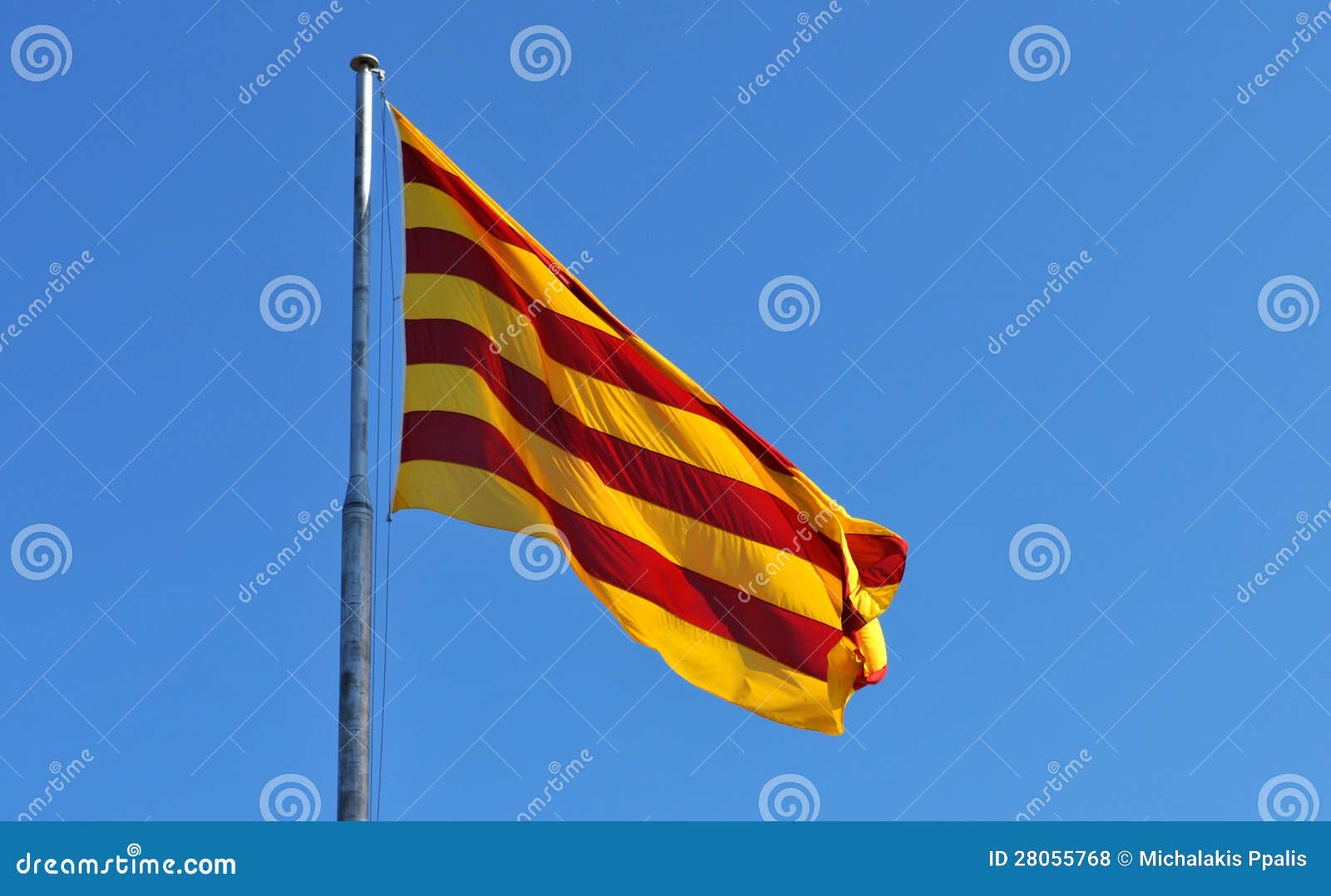 Flag of Catalonia Spain stock photo. Image of symbol - 28055768