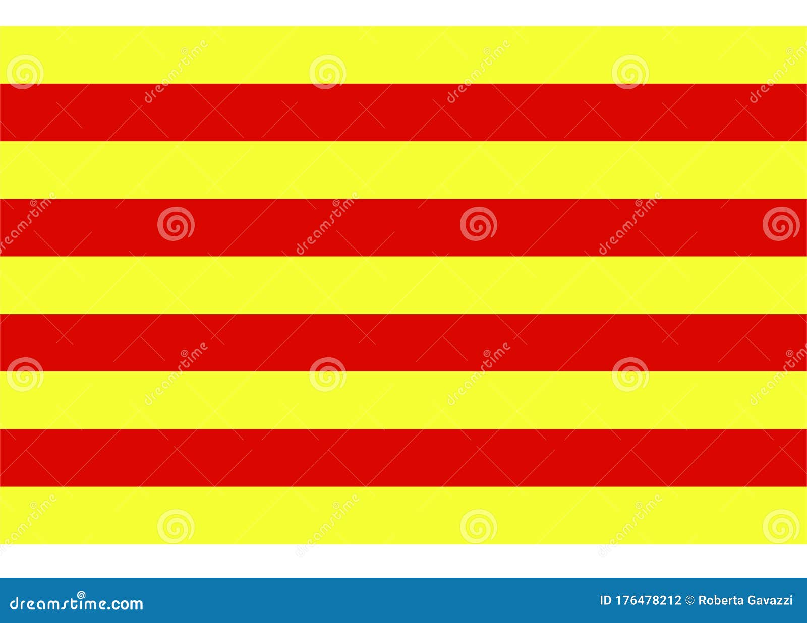 Flag of Catalunya stock illustration. Illustration of flag - 176478212