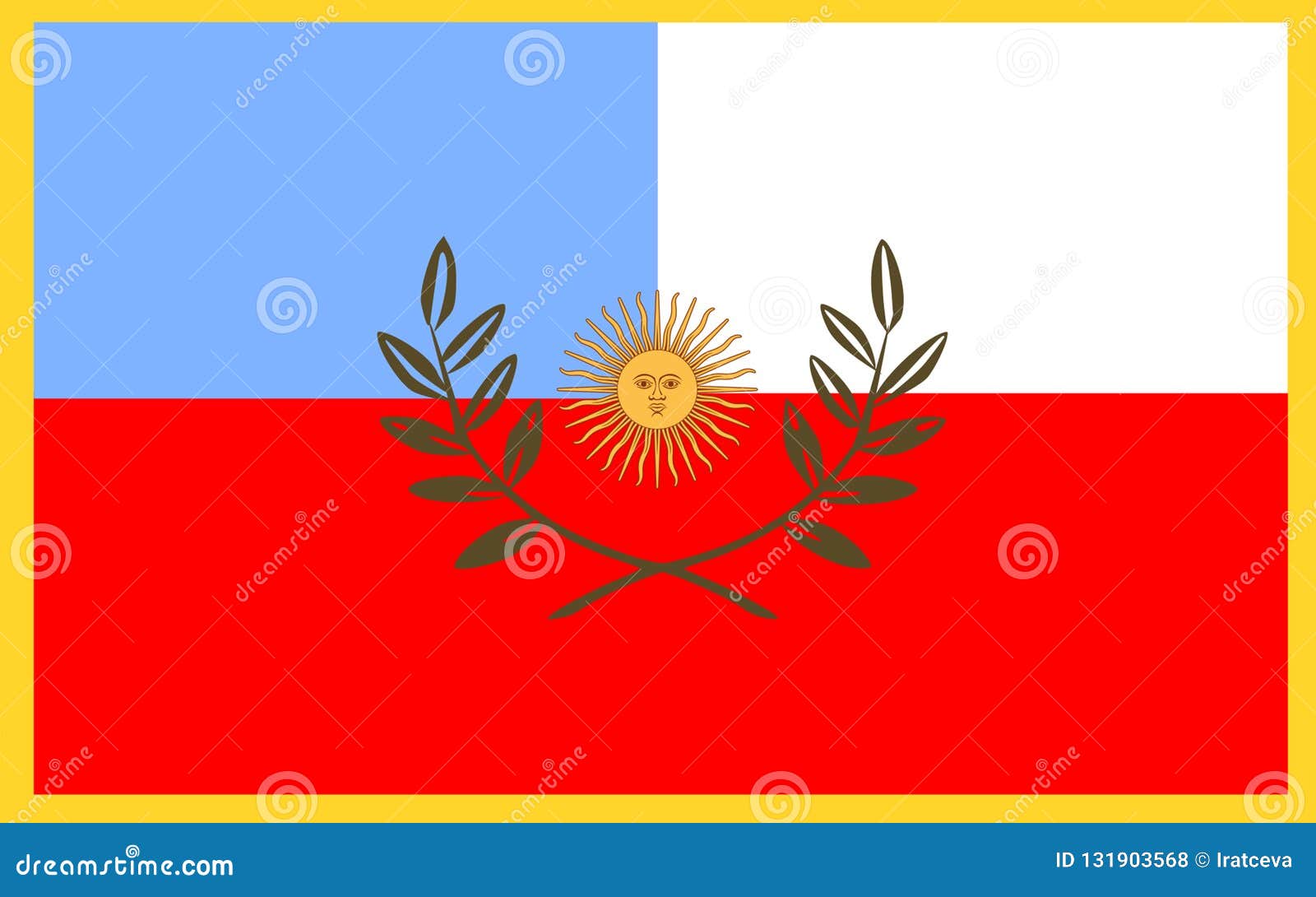 Flag of Catamarca is a Province in Argentina Stock Illustration ...