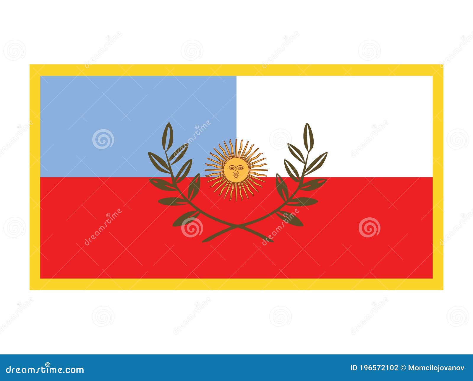Flag of Catamarca Province stock vector. Illustration of entre - 196572102
