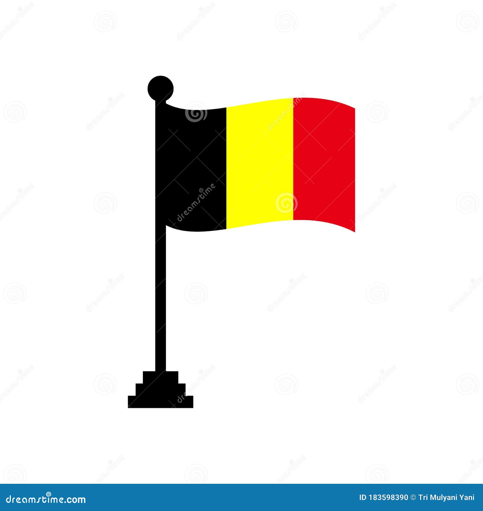 Belgium Flags Icon Vector Design Symbol of Country Stock Vector ...
