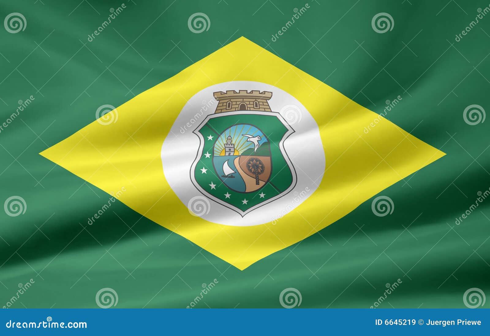 Flag of Ceara stock illustration. Illustration of national - 6645219