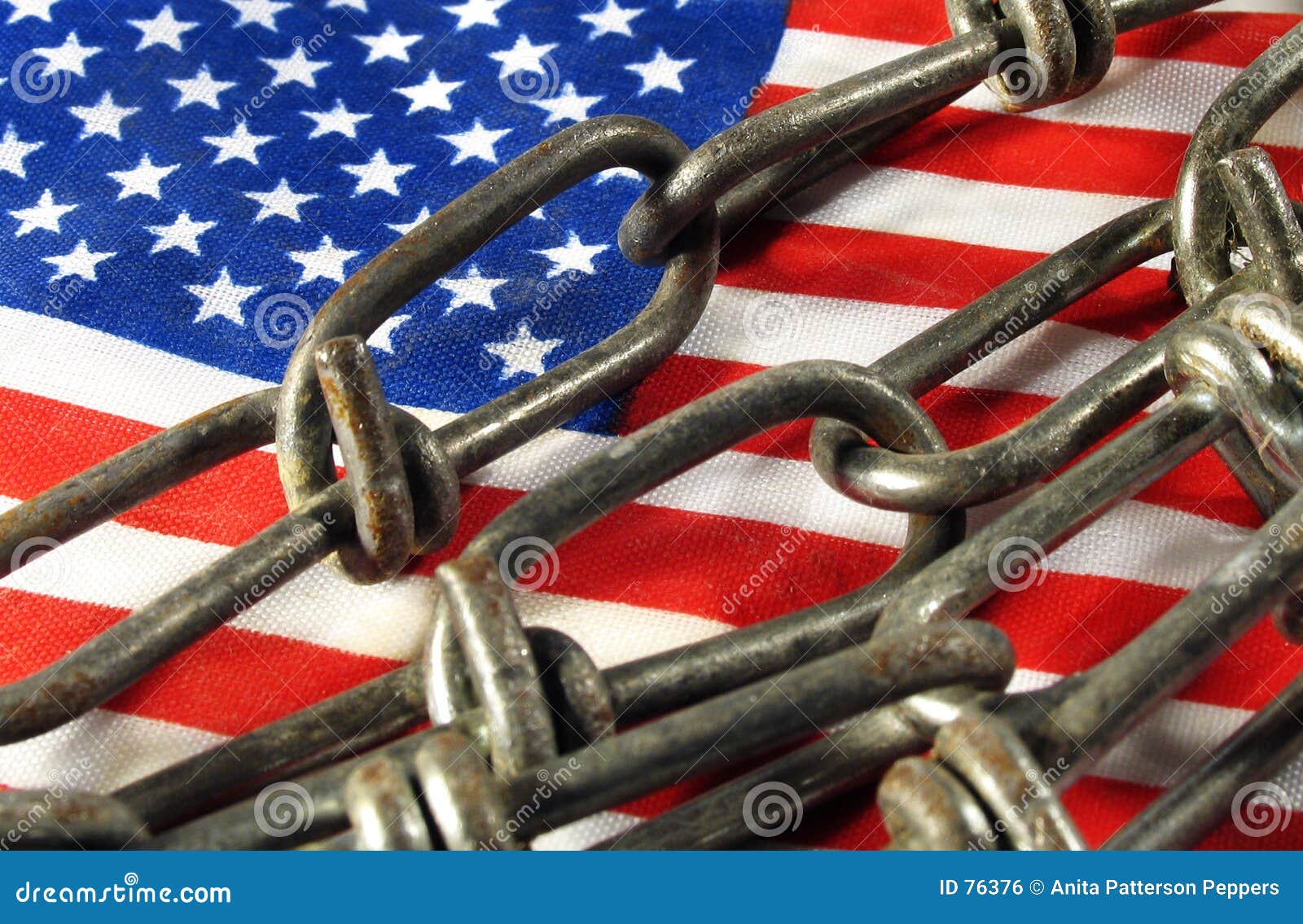 Flag in chains stock photo. Image of cripple, imprisoned - 76376
