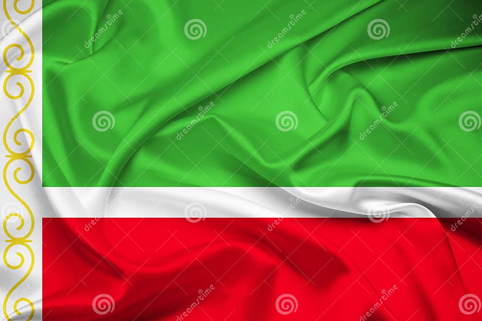 Flag of Chechen Republic, Fabric Flag of Chechen Republic. Chechen ...