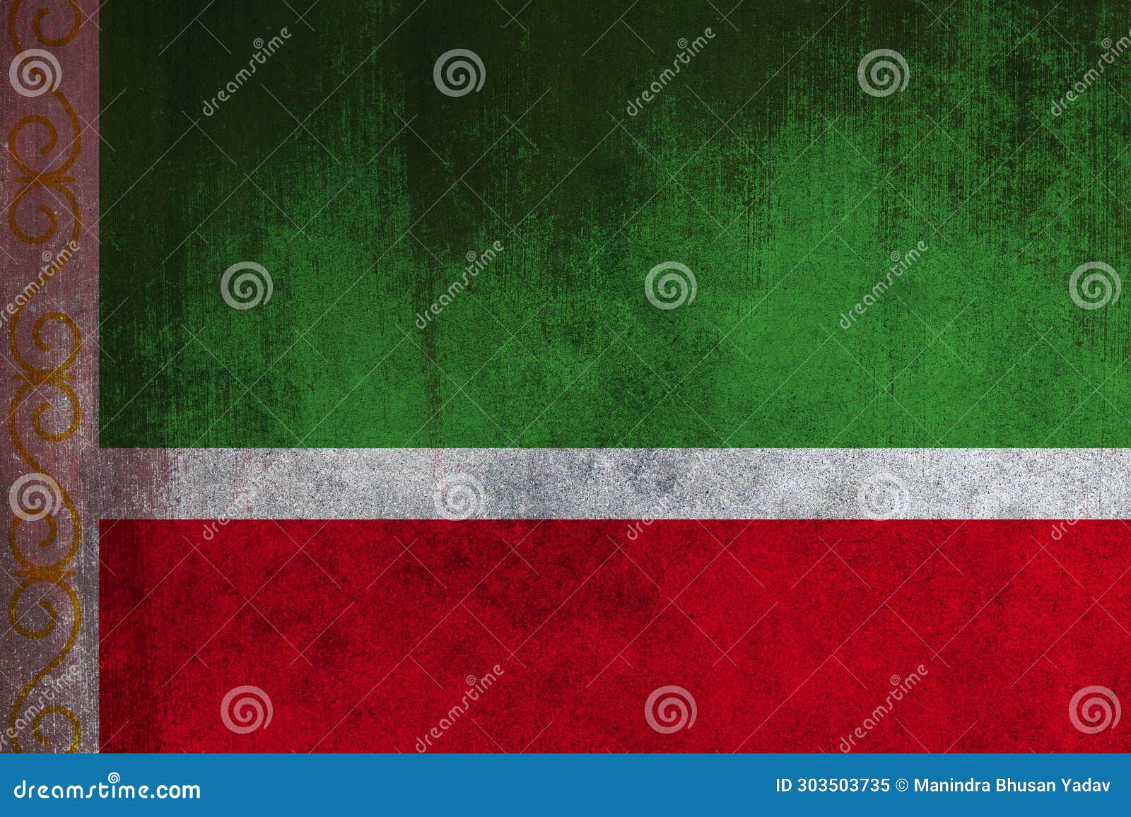 Flag of Chechen Republic, Fabric Flag of Chechen Republic. Chechen ...