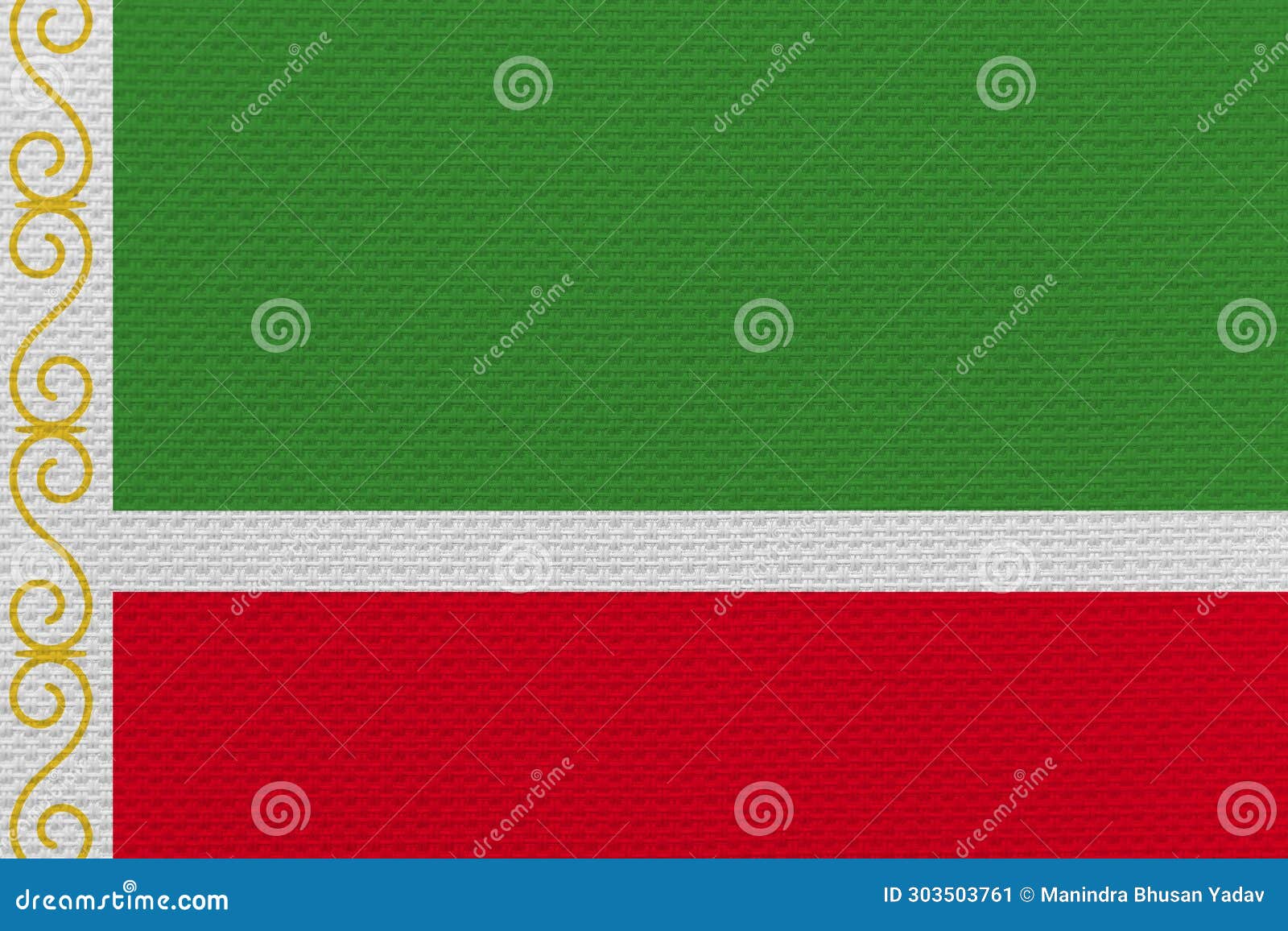 Flag of Chechen Republic, Fabric Flag of Chechen Republic. Chechen ...