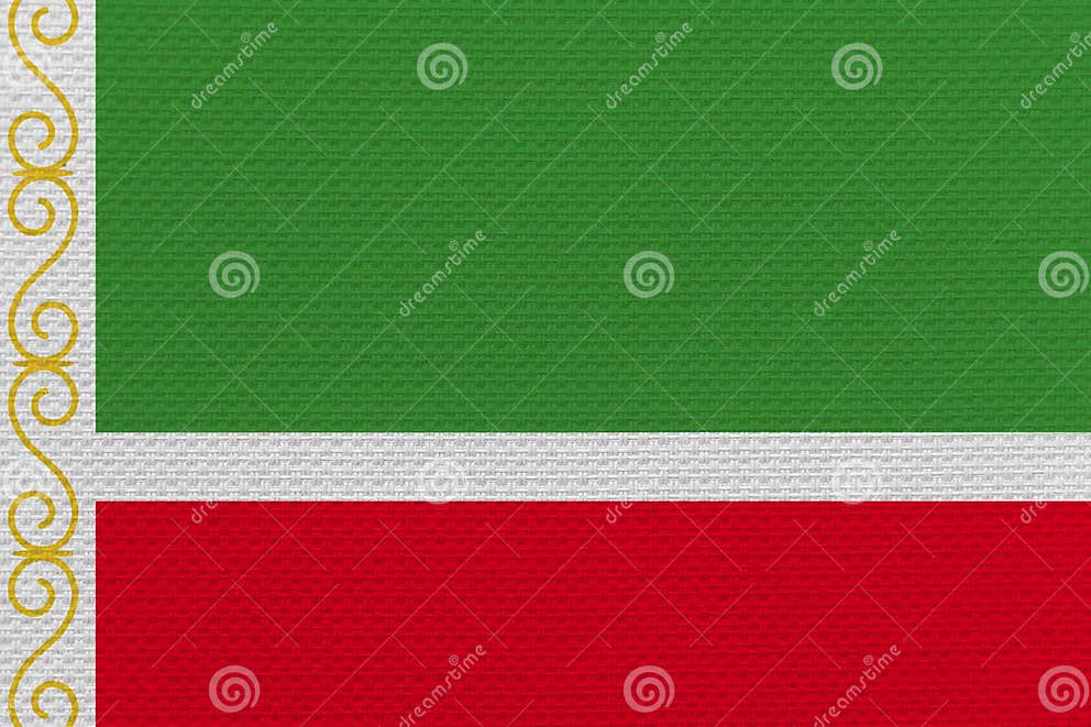 Flag of Chechen Republic, Fabric Flag of Chechen Republic. Chechen ...