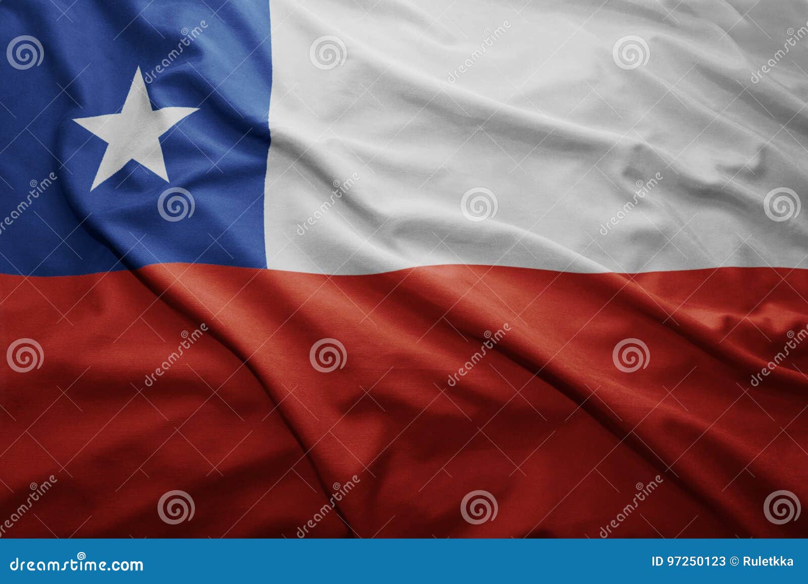 Flag of Chile stock image. Image of banner, palm, background - 97250123