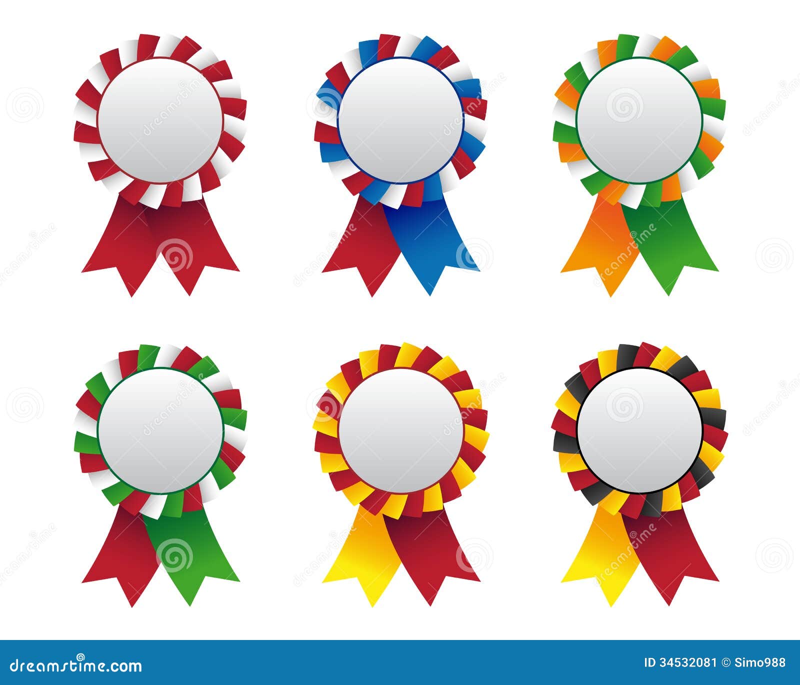 Flag cockades stock vector. Illustration of dutch, competition - 34532081