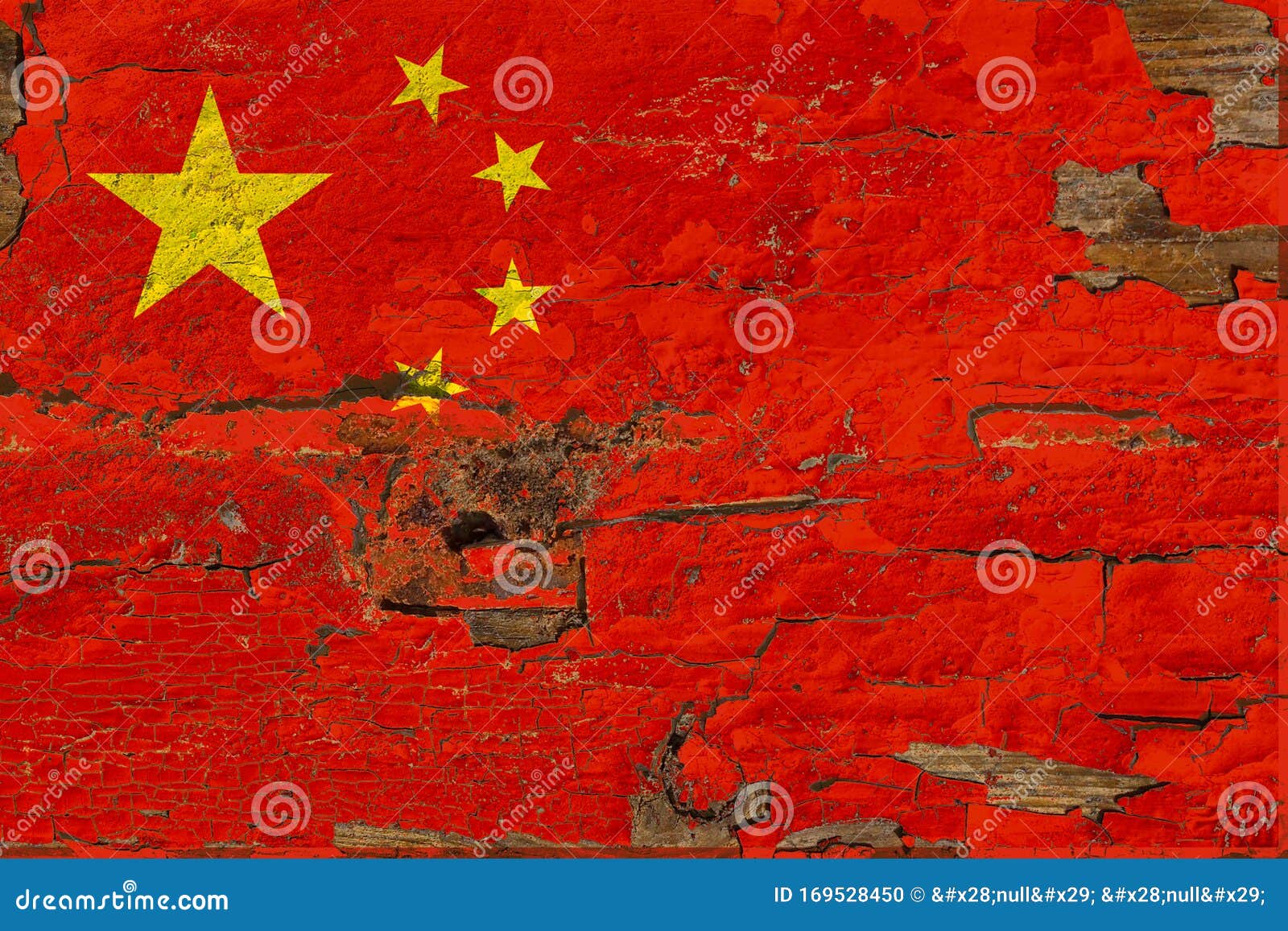 Chinese flag on old wood stock photo. Image of britain - 169528450