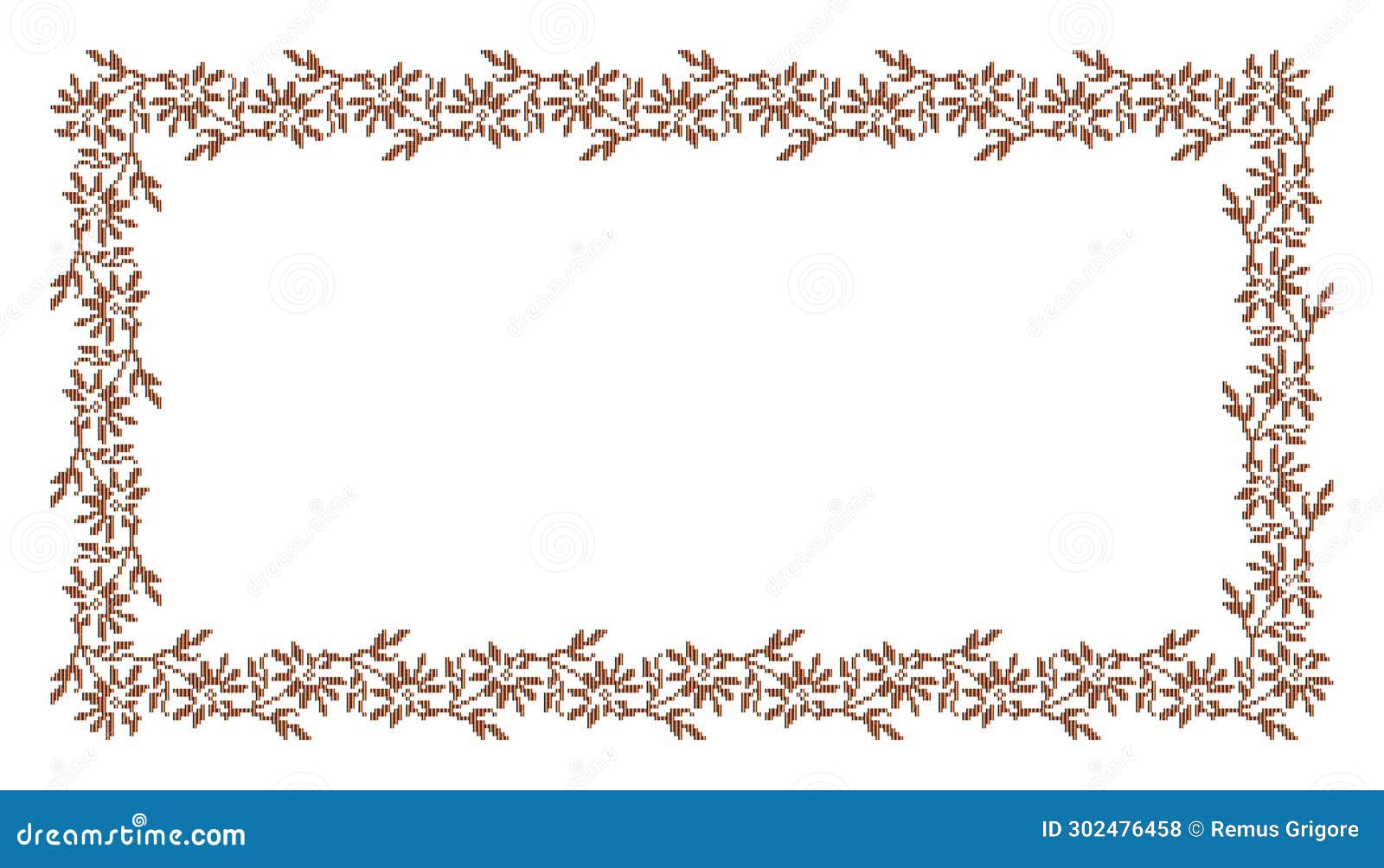 Romanian Traditional Frame - Cdr Format Stock Vector - Illustration of ...
