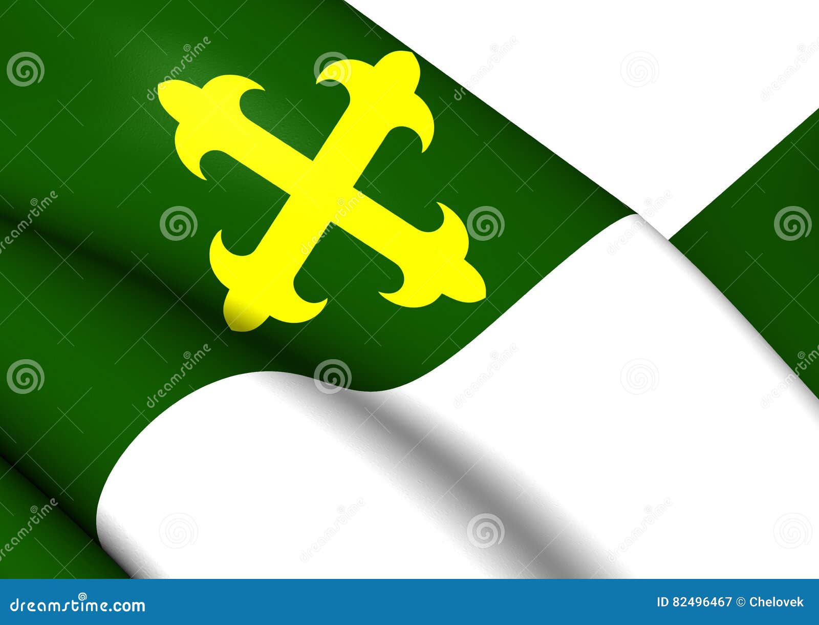 Flag of Comerio, Puerto Rico. Stock Illustration - Illustration of ...