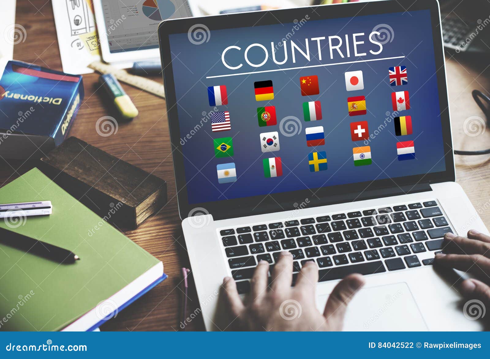 Flag Countries Foreign International Symbol Concept Stock Photo - Image ...