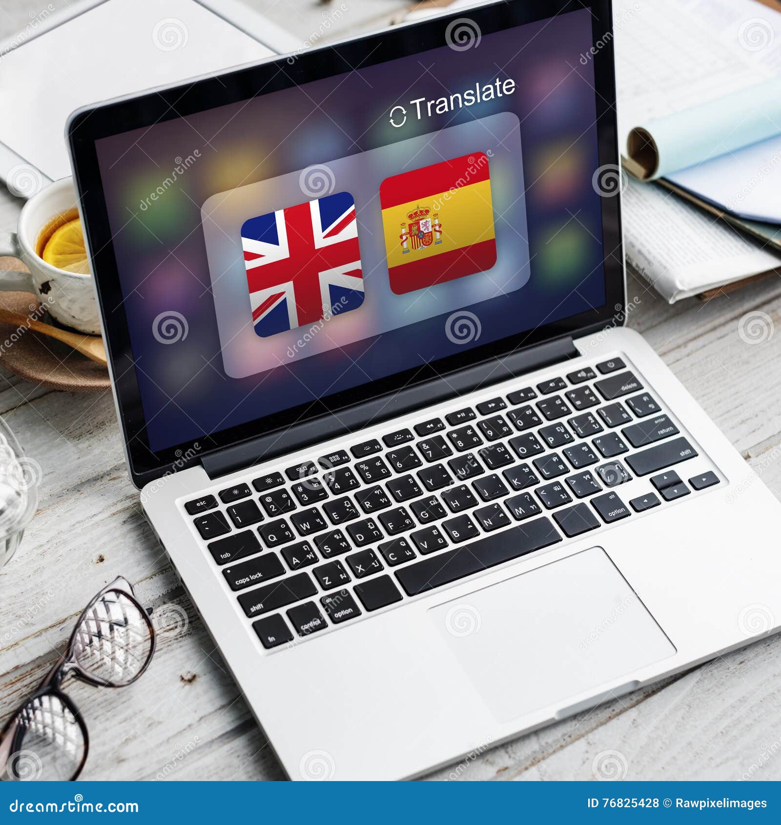 Flag Countries Foreign Word Translation Concept Stock Photo - Image of ...