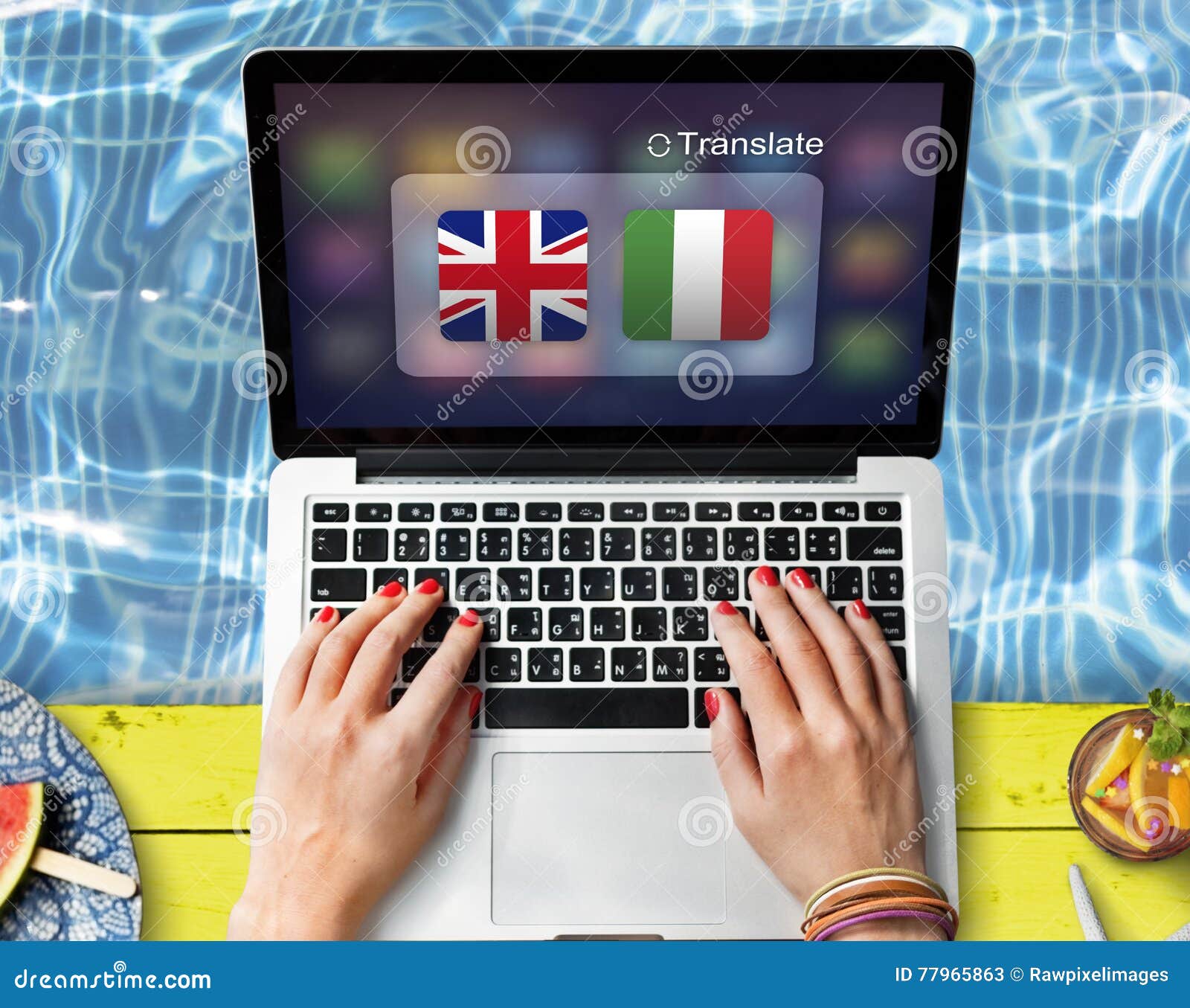 Flag Countries Foreign Word Translation Concept Stock Image - Image of ...