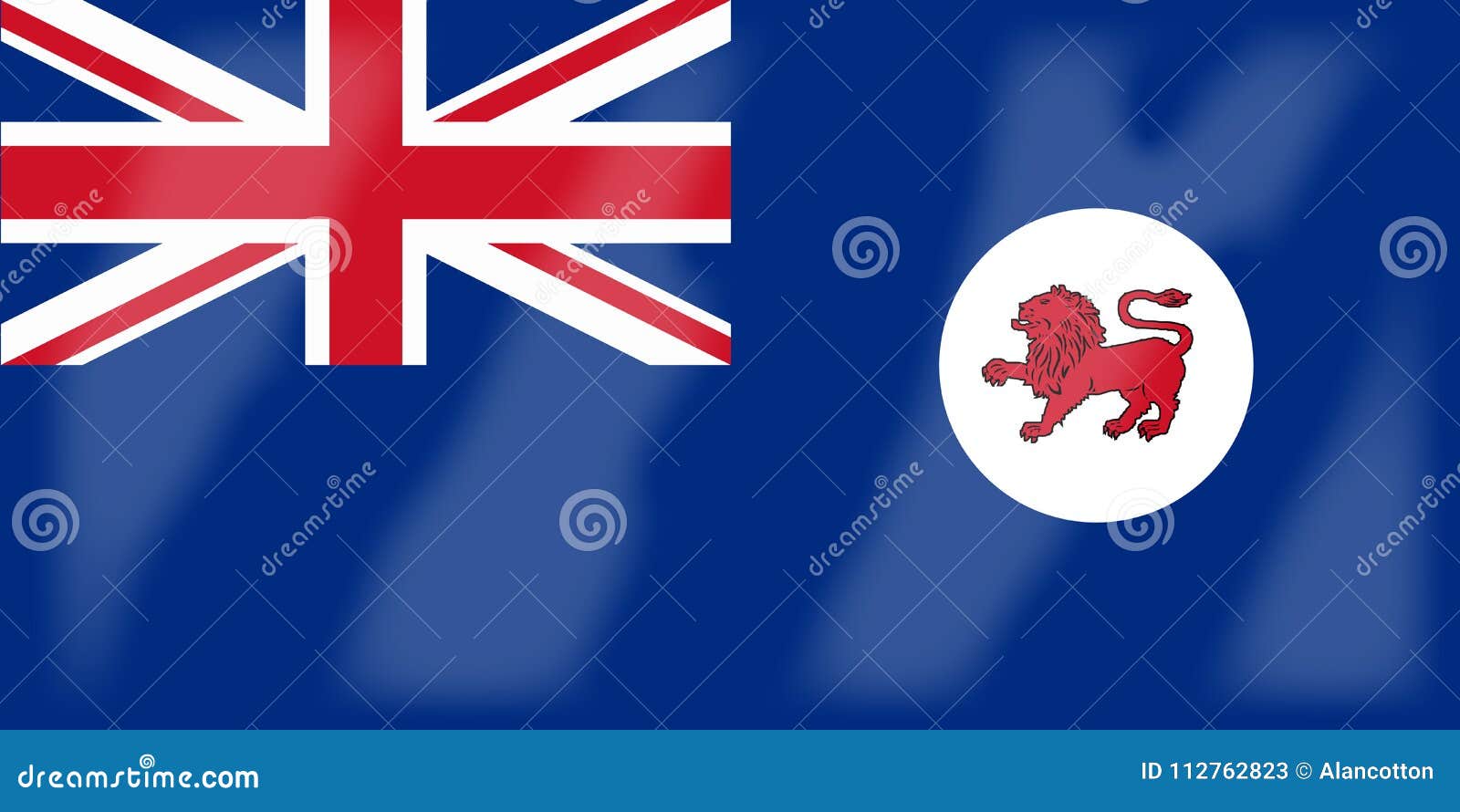 Tasmania Tas Flag Waving Vector Illustration On White Background ...