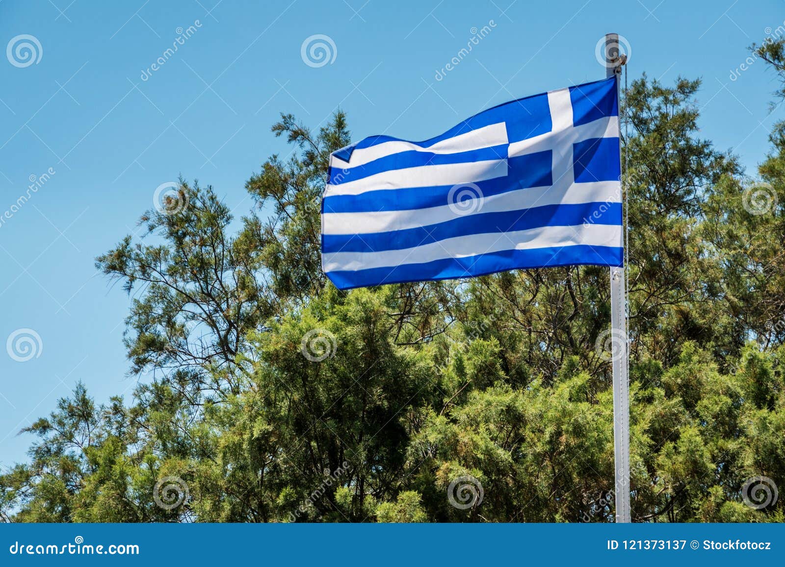 Flag of the crete stock image. Image of destination - 121373137