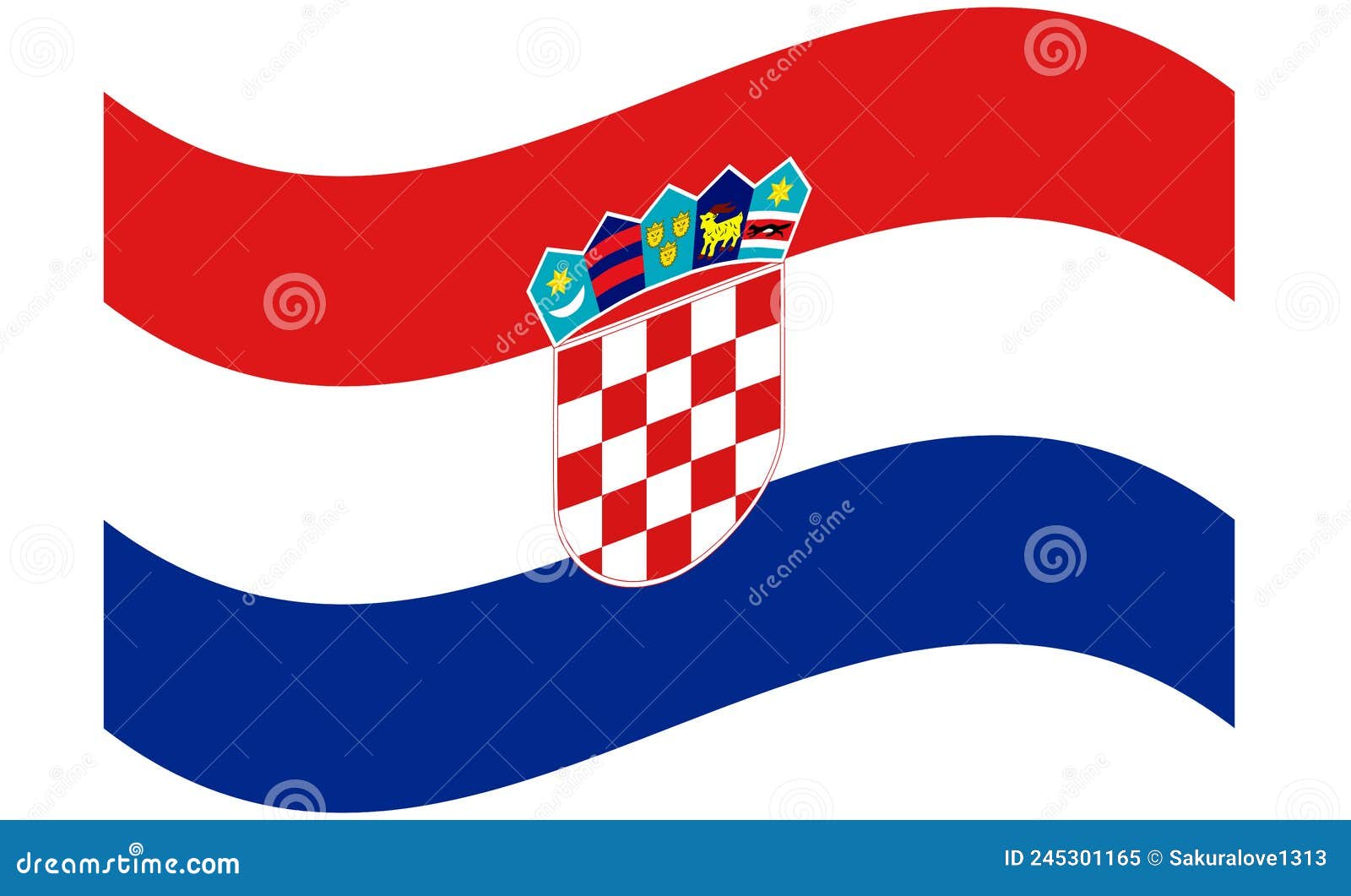Flag of Croatia. Accurate Dimensions, Element Proportions and Colors ...